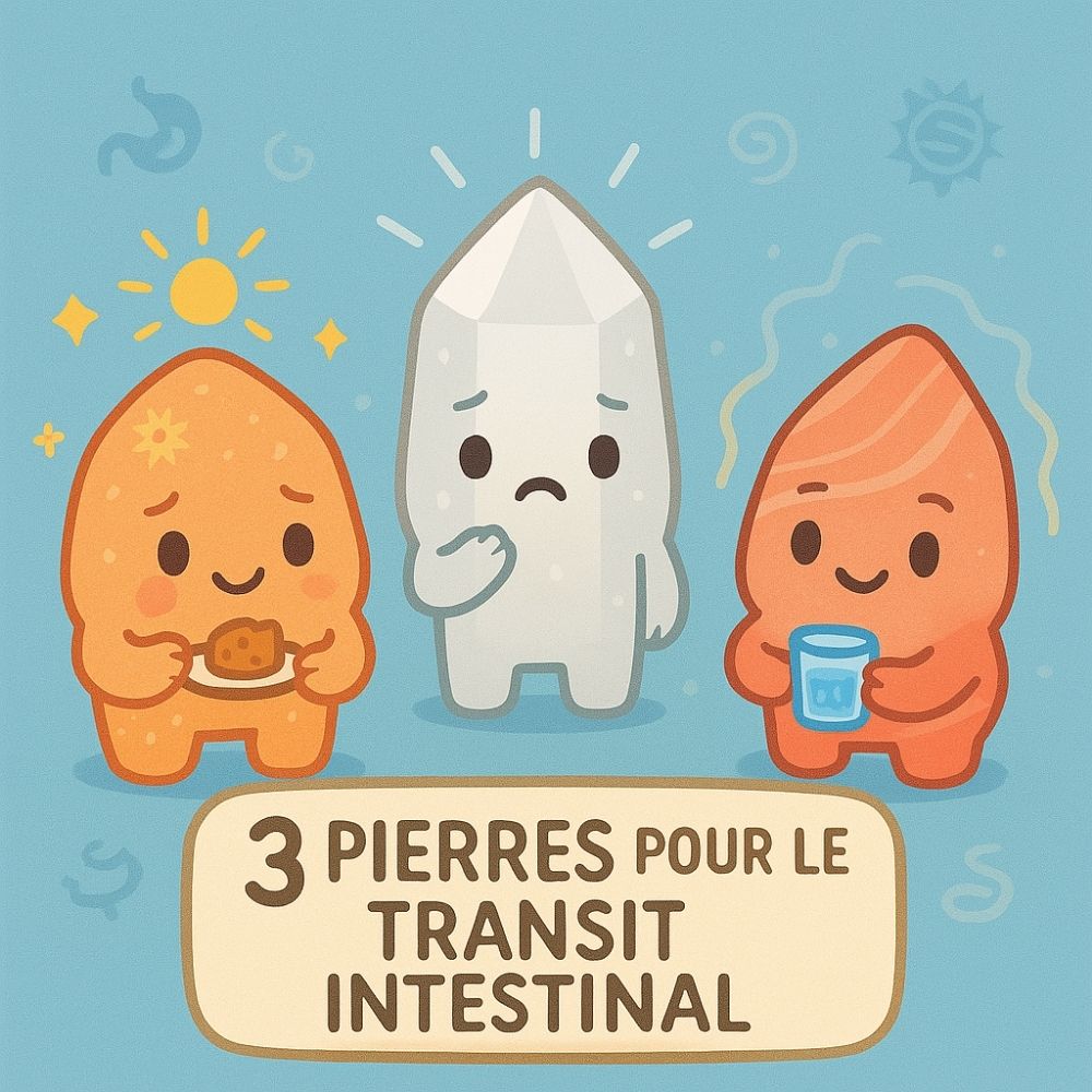 3 Pierres pour le Transit Intestinal | Lithothérapie Stéphanie